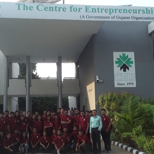 Industrial visit at Centre for Entrepreneurship Development (CED) and Ahmedabad Management ...